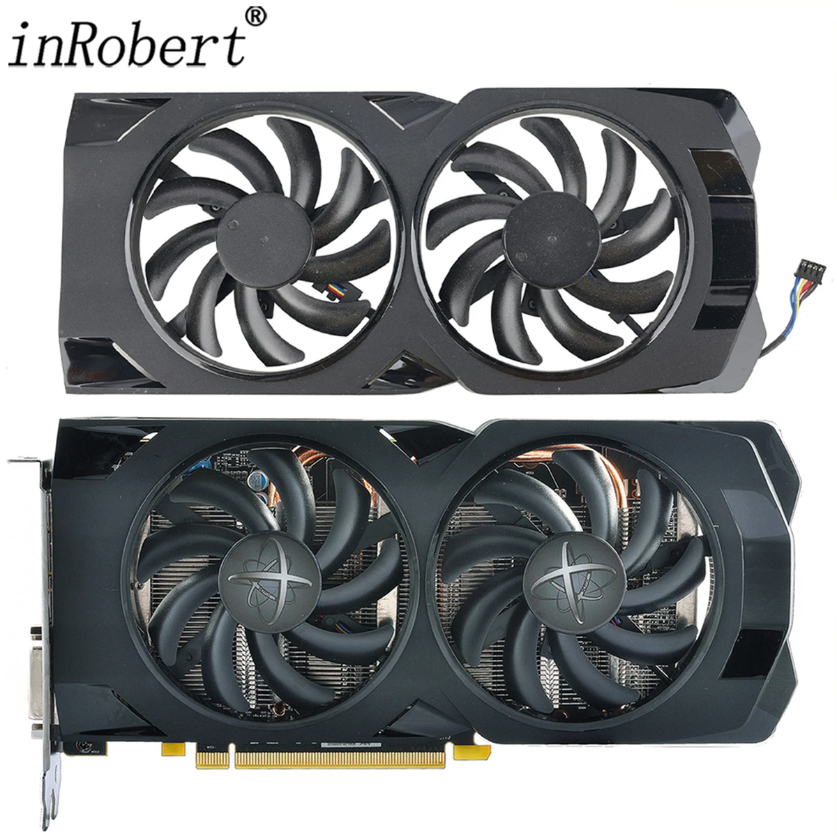 85MM CF9010H12S RX470D RX570 Video Card Fan with Case For XFX RX 470D ...