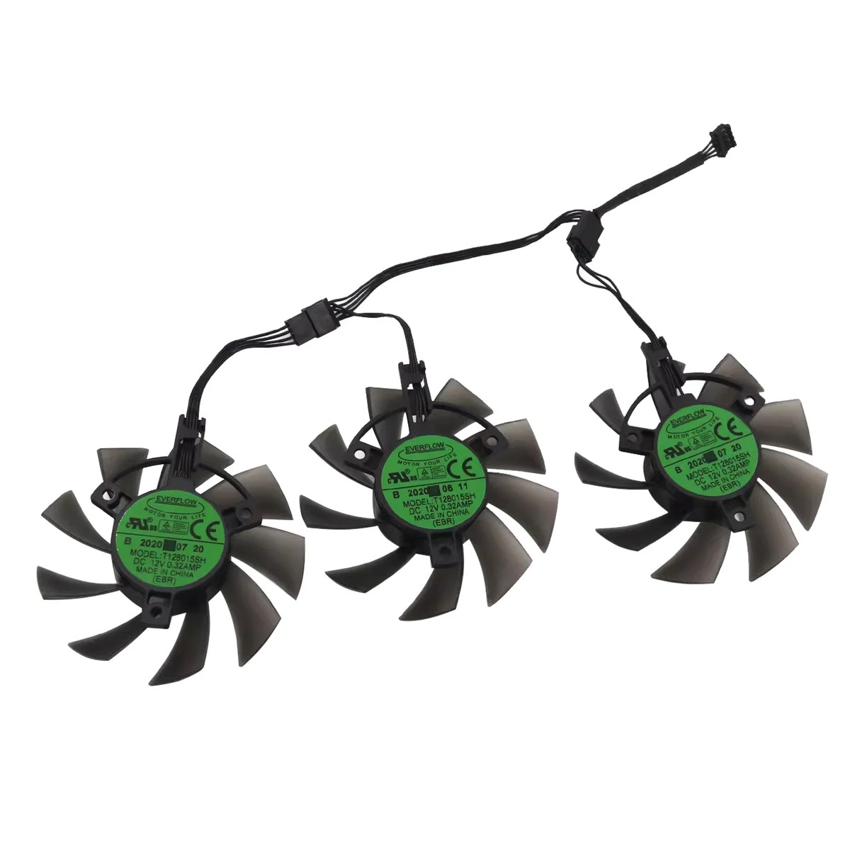 T128015SH RX5600XT Video Card Fan For Asrock AMD Radeon RX 5600 XT Cha ...