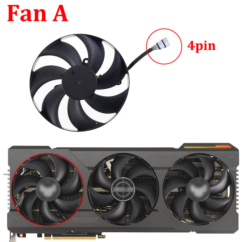 105MM T129215SU RTX4080 RTX4090 Video Card Fan For ASUS TUF Gaming RTX ...