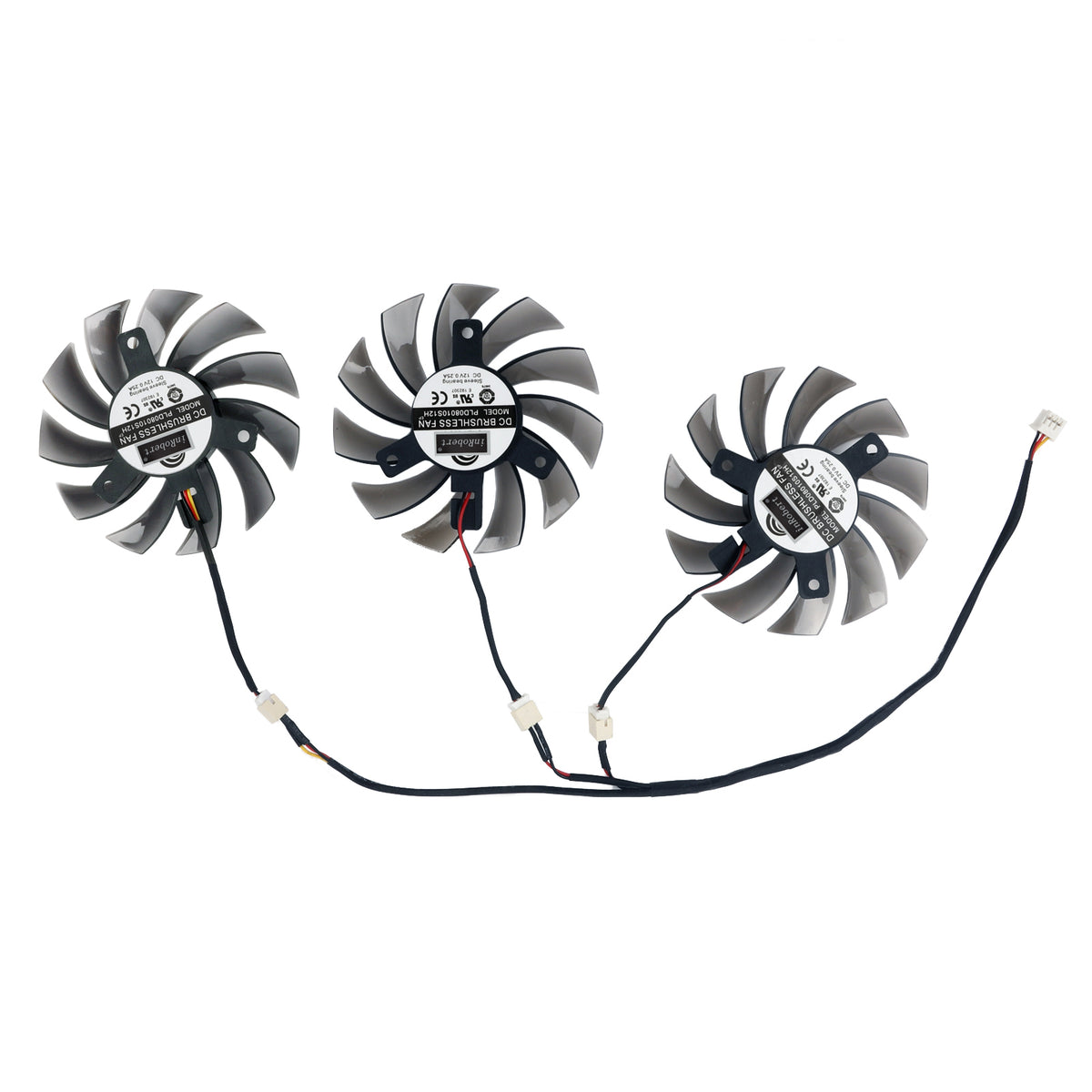 3Pin PLD08010S12H GTX970 GPU Card Cooler Fans For GIGABYTE GeForce GTX ...