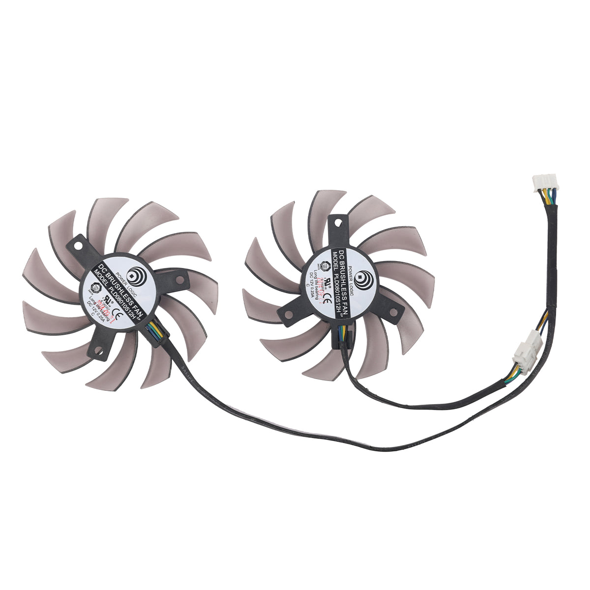 75MM PLD08010S12H GTX1050Ti Video Card Fan For ASUS GTX 1050 Ti 760 66 ...