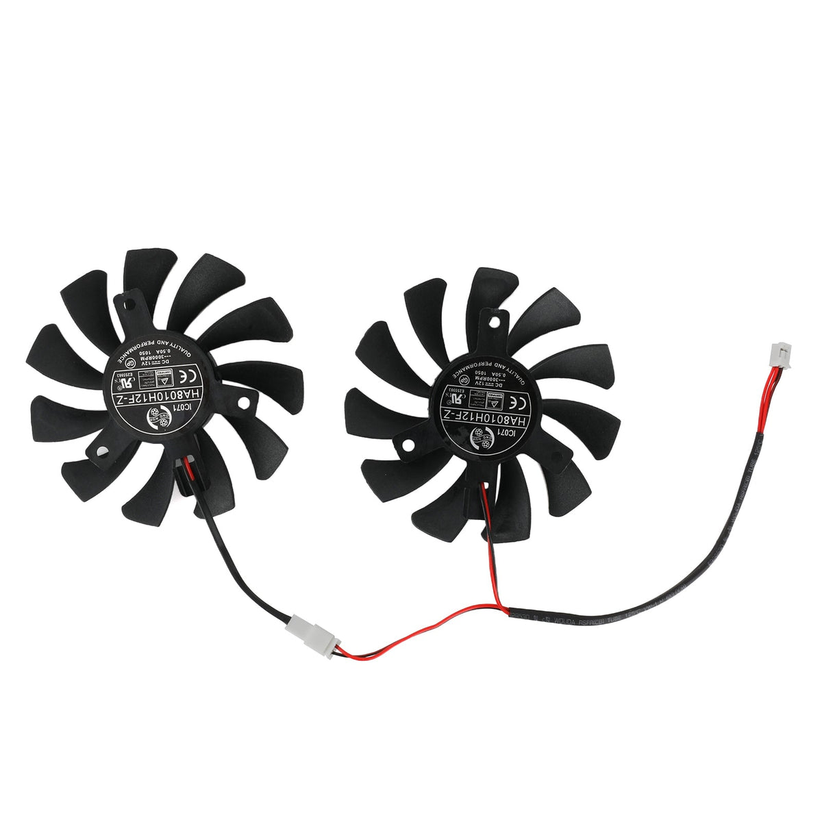 75MM HA8010H12F-Z 2Pin GTX1650 Video Card Cooling Fan For MSI GTX 1650 ...